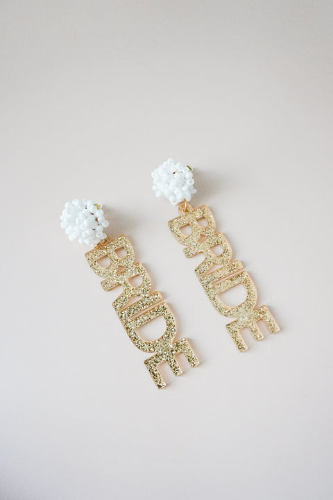 Bride Acrylic Dangle Earrings – Confête
