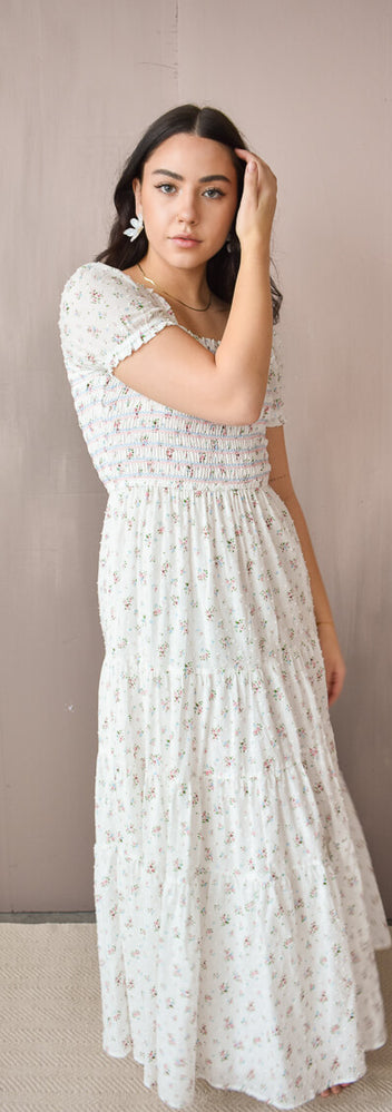 Violet Ditsy Floral Maxi Dress - Free Shipping Over $150